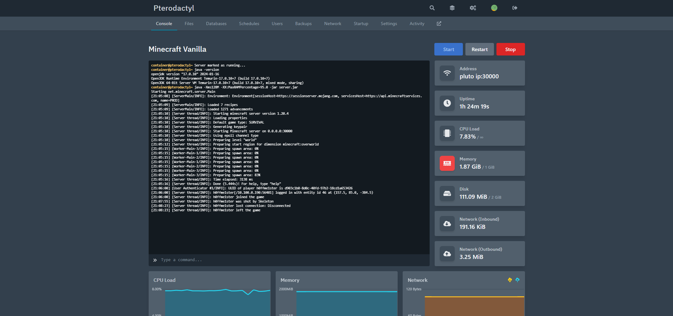 Build your own games server with Pterodactyl
